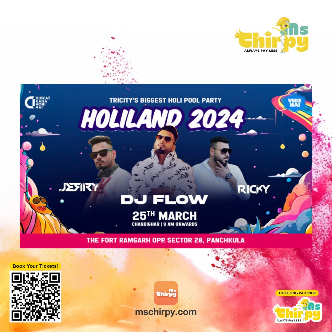 Holiland Festival 2024 Biggest Holi Pool Party In Tricity